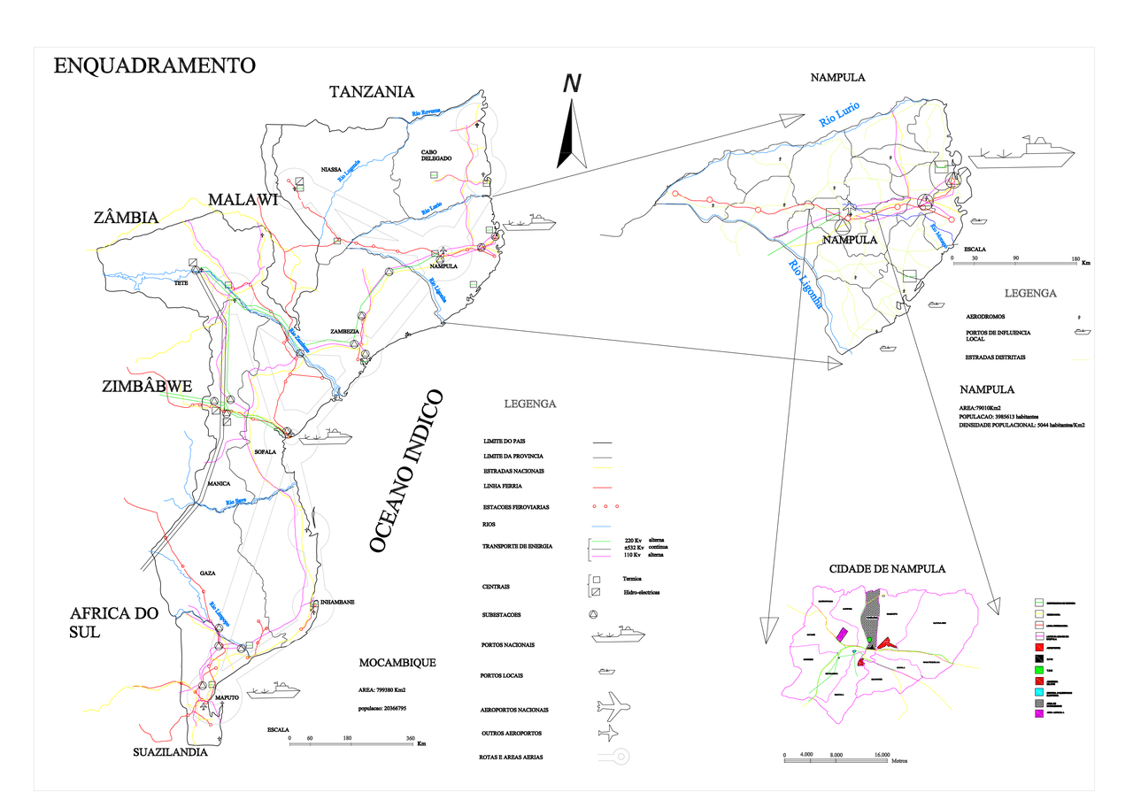 Enquadramento da cidade de nampula - cidade de nampula. sua divisao ...