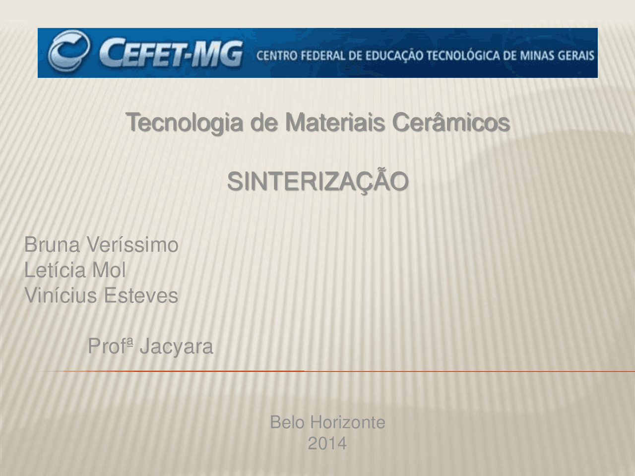 Apresentação Sinterização De Materiais Cerâmicos Uma Breve