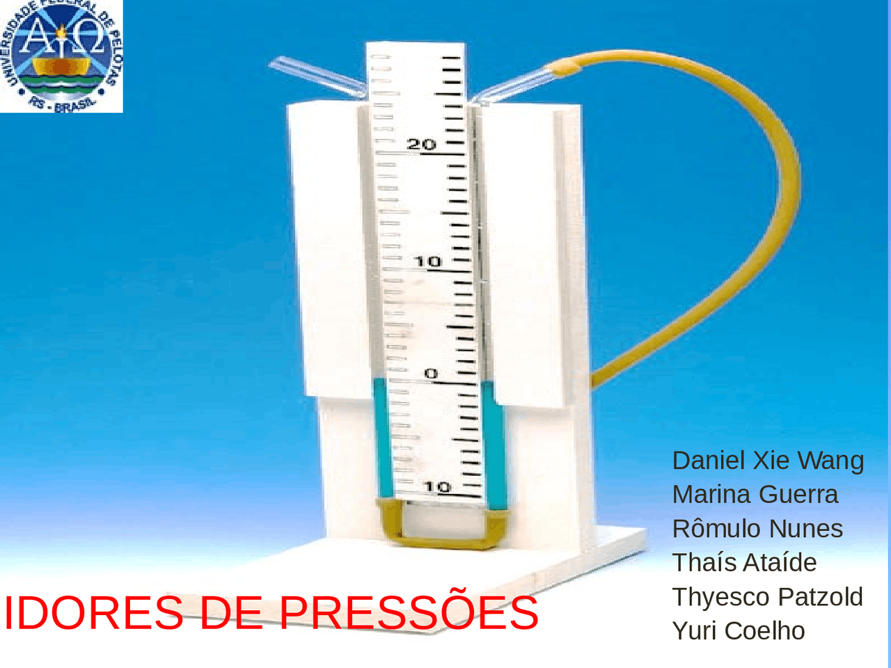 Mecânica dos Fluídos Manômetro em Tubo U - Manômetro em Tubo U - Docsity