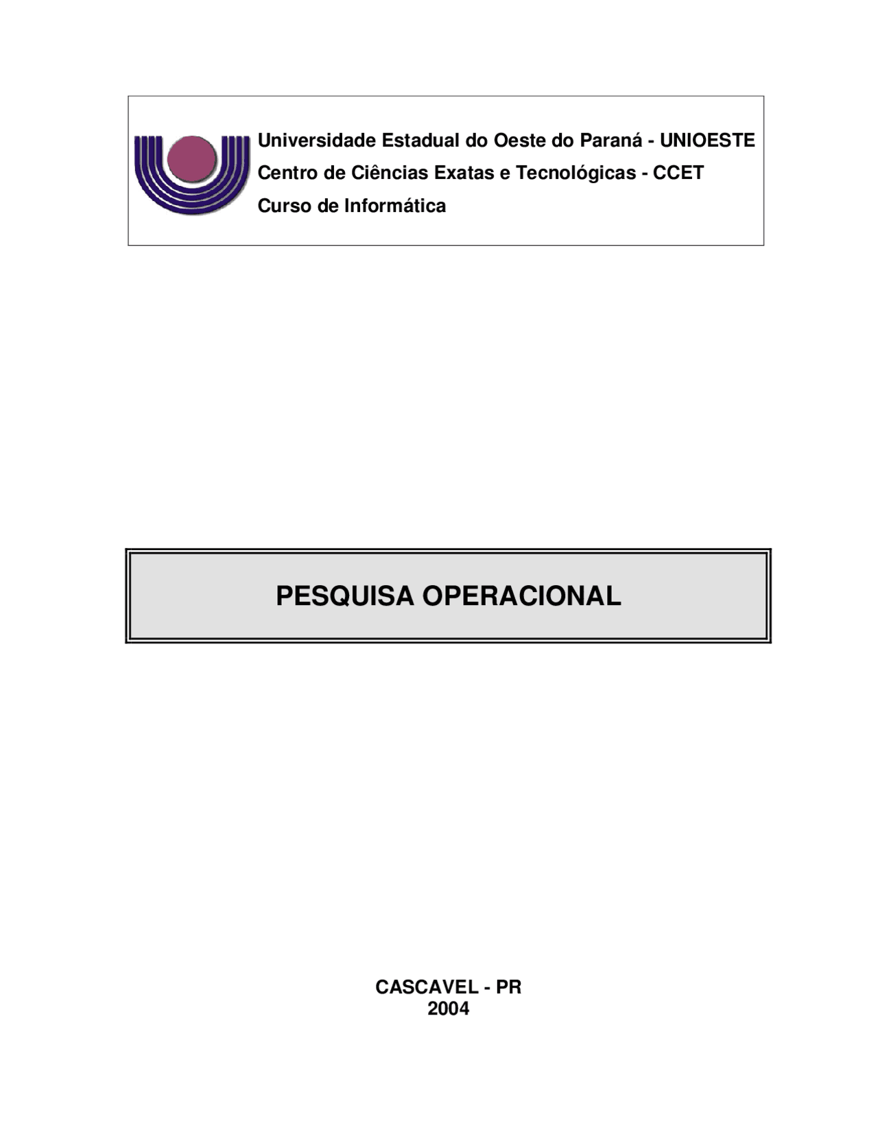 Programação Linear Formulação De Problemas Programação Linear