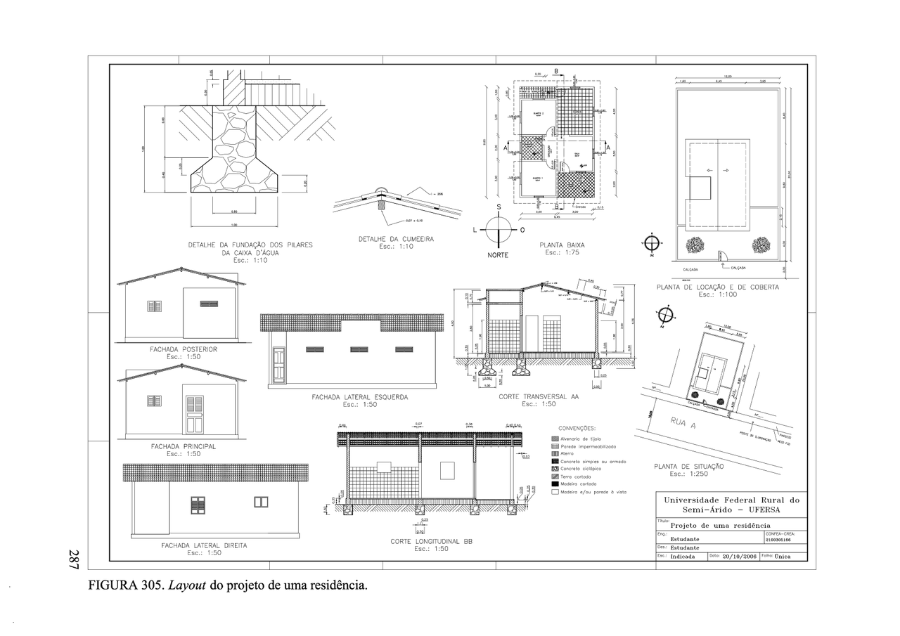 01-desenho arquitetônico 2d - 1 - a1-12 - figura 305 - Apostila de Auto ...