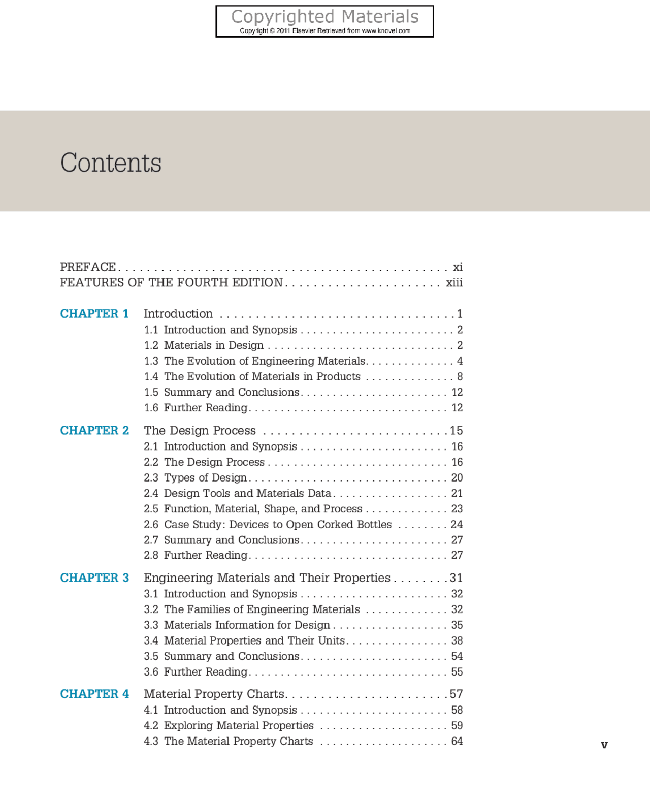 Materials Selection in Mechanical Design 4ed, Ashby - 76637 toc ...