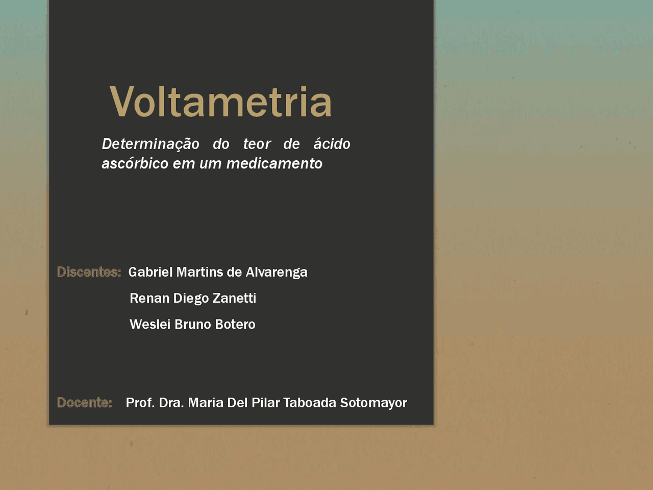 Voltametria - Ácido ascórbico - Prática de eletroanalítica - Docsity