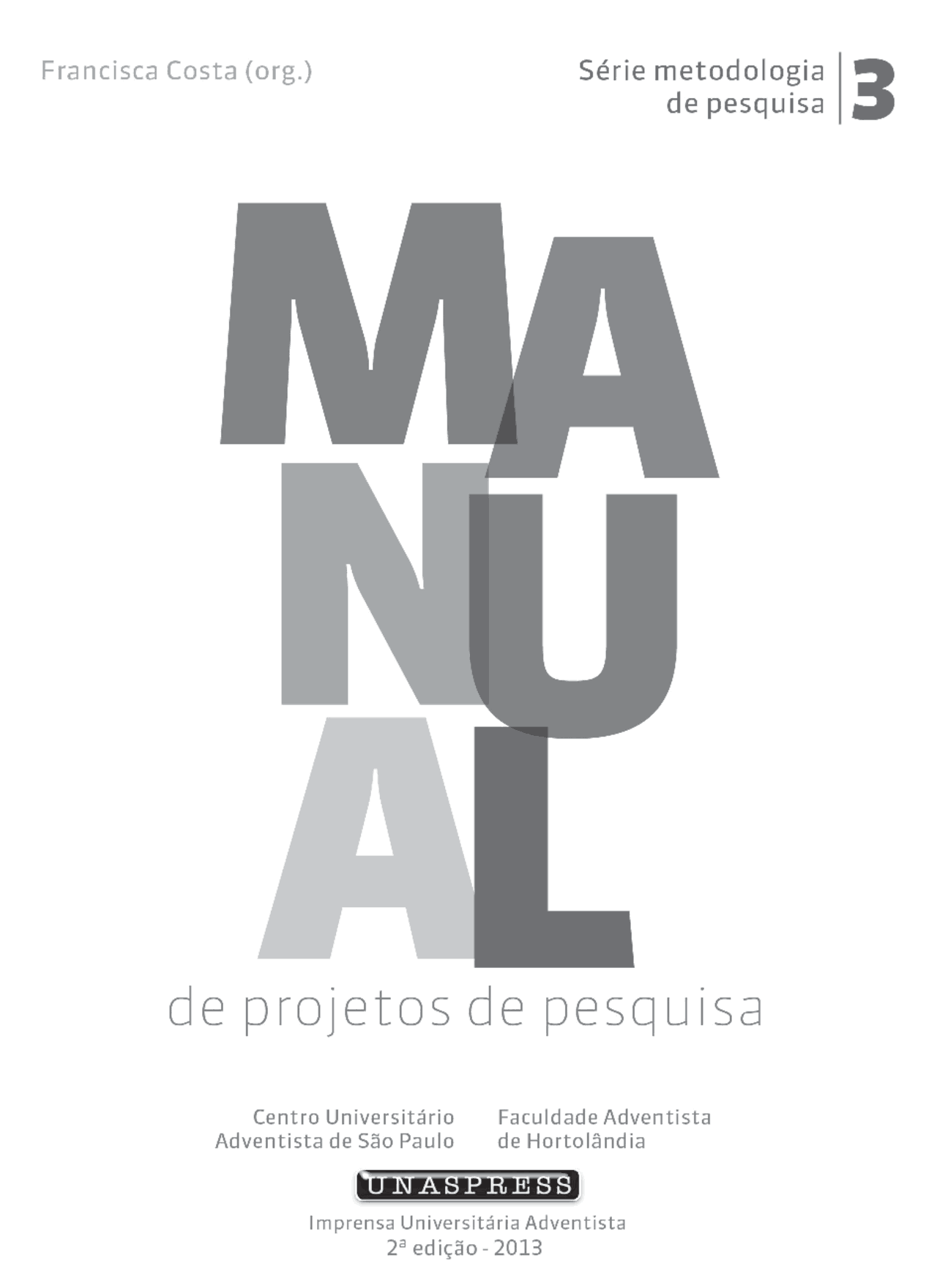 Manual Metodologia De Pesquisa V3 Projetos De Pesquisa Manual Para