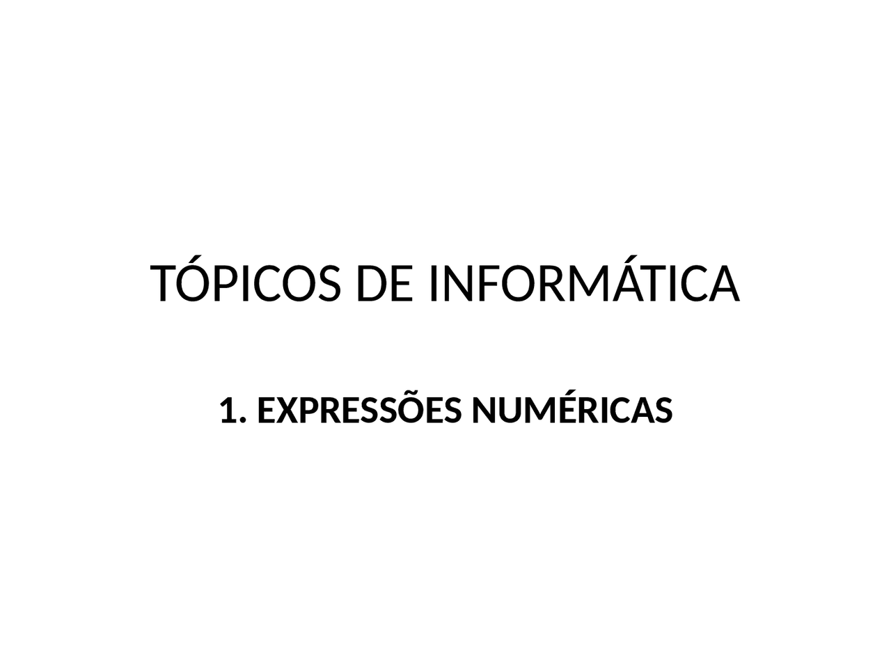 Expressões Numéricas Cap1 Capítulo 1 Expressões Nunéricas Docsity