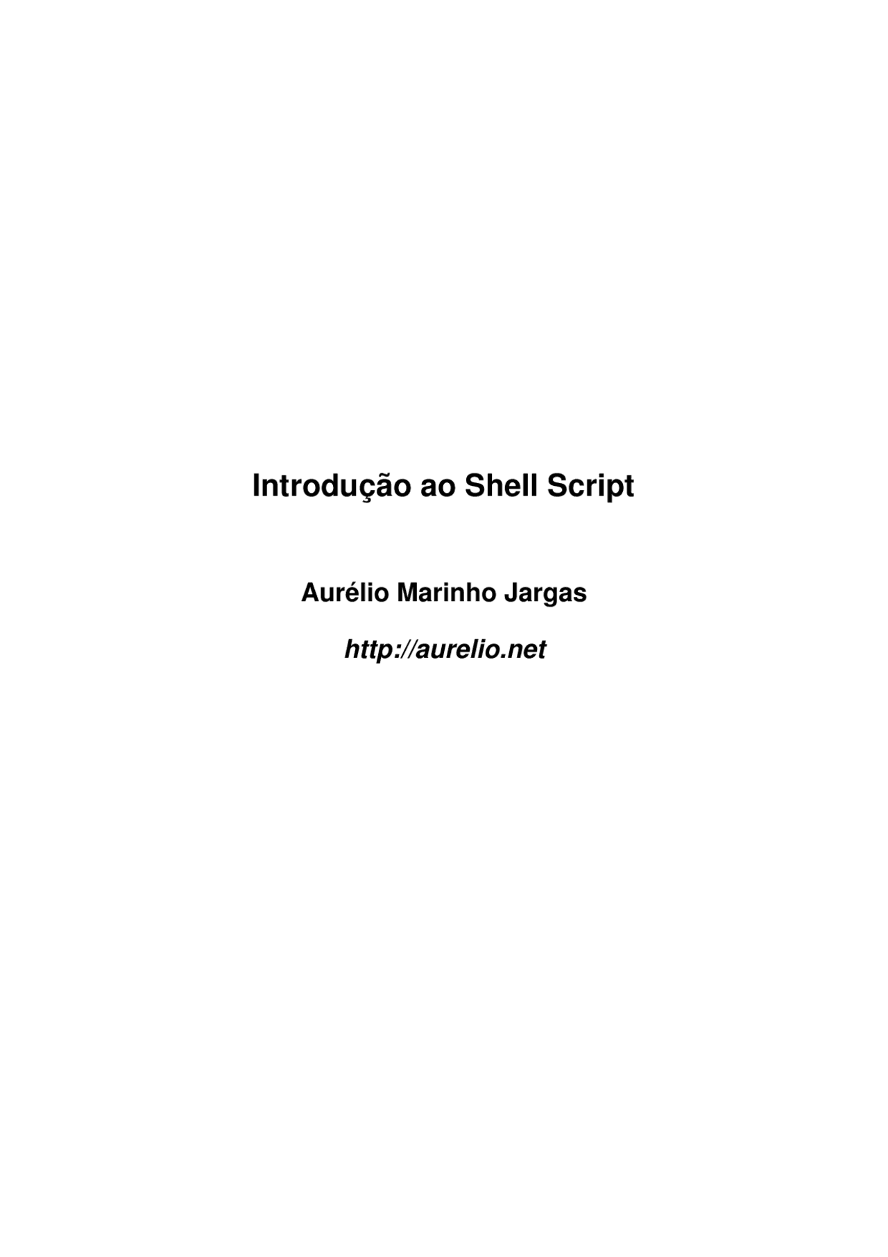 Introdução Ao Shell Apostila De Introdução Ao Shell Script Docsity