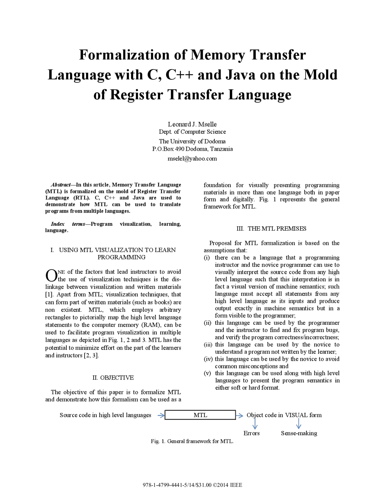 Mold of Register Transfer Language with C+ and Java - transferencia de ...