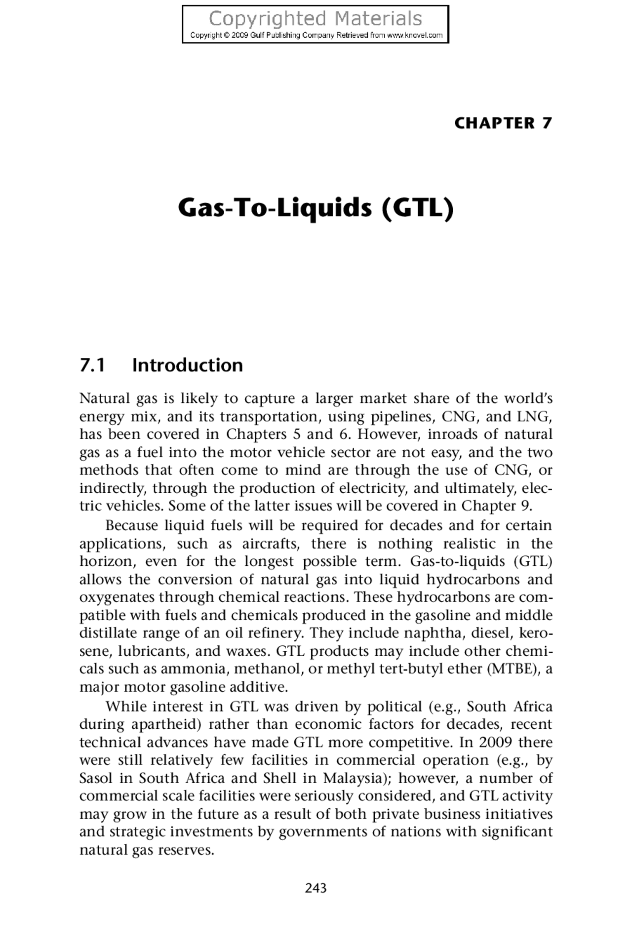 Advanced Natural Gas Engineering - 62388 07 - engenharia química - Docsity