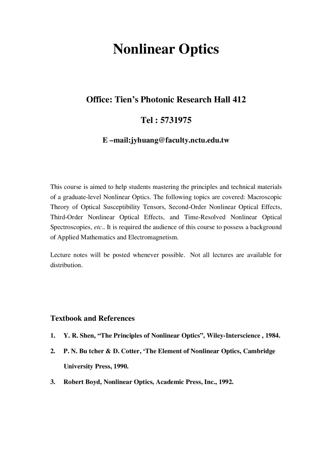 BOYD, R. Nonlinear Optics, - nlo chap1 - BOYD, R. Nonlinear Optics ...