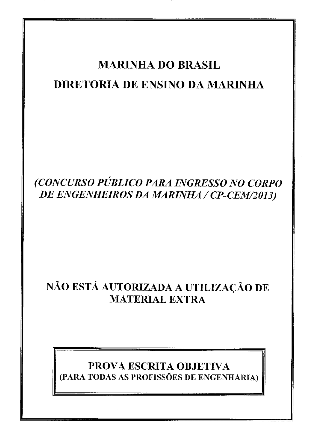 Cp - cem eng mecanica objetiva amarela 2013 - prova de eng mecanica ...