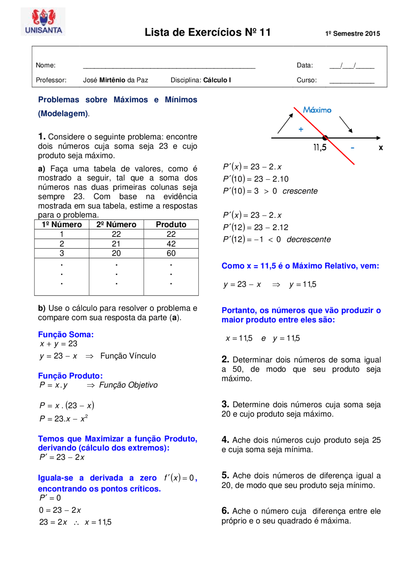 Lista De Exercicios Nº11 Modelagem Lista De Exercícios Sobre