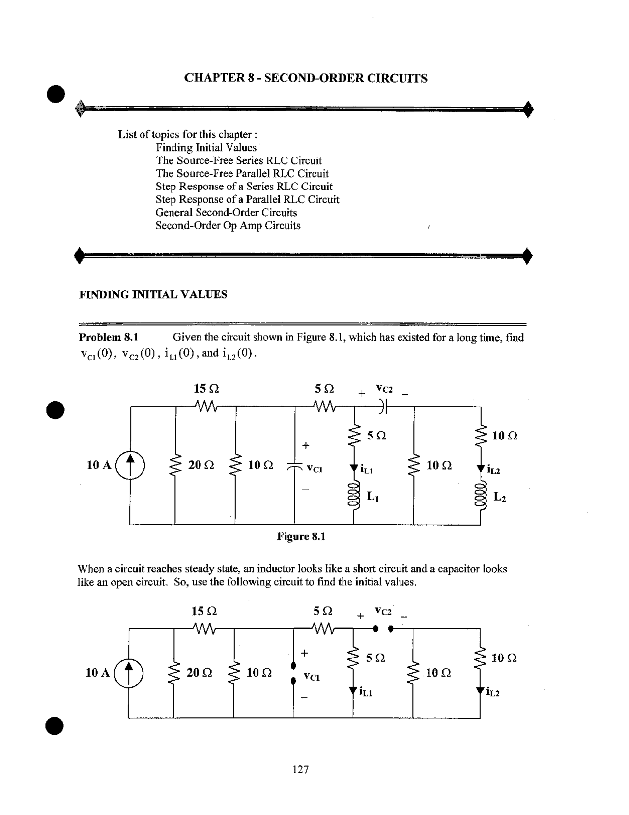 Sadiku 5ª Edição Letricos E Extras Chapter 8 Second Order Circuits