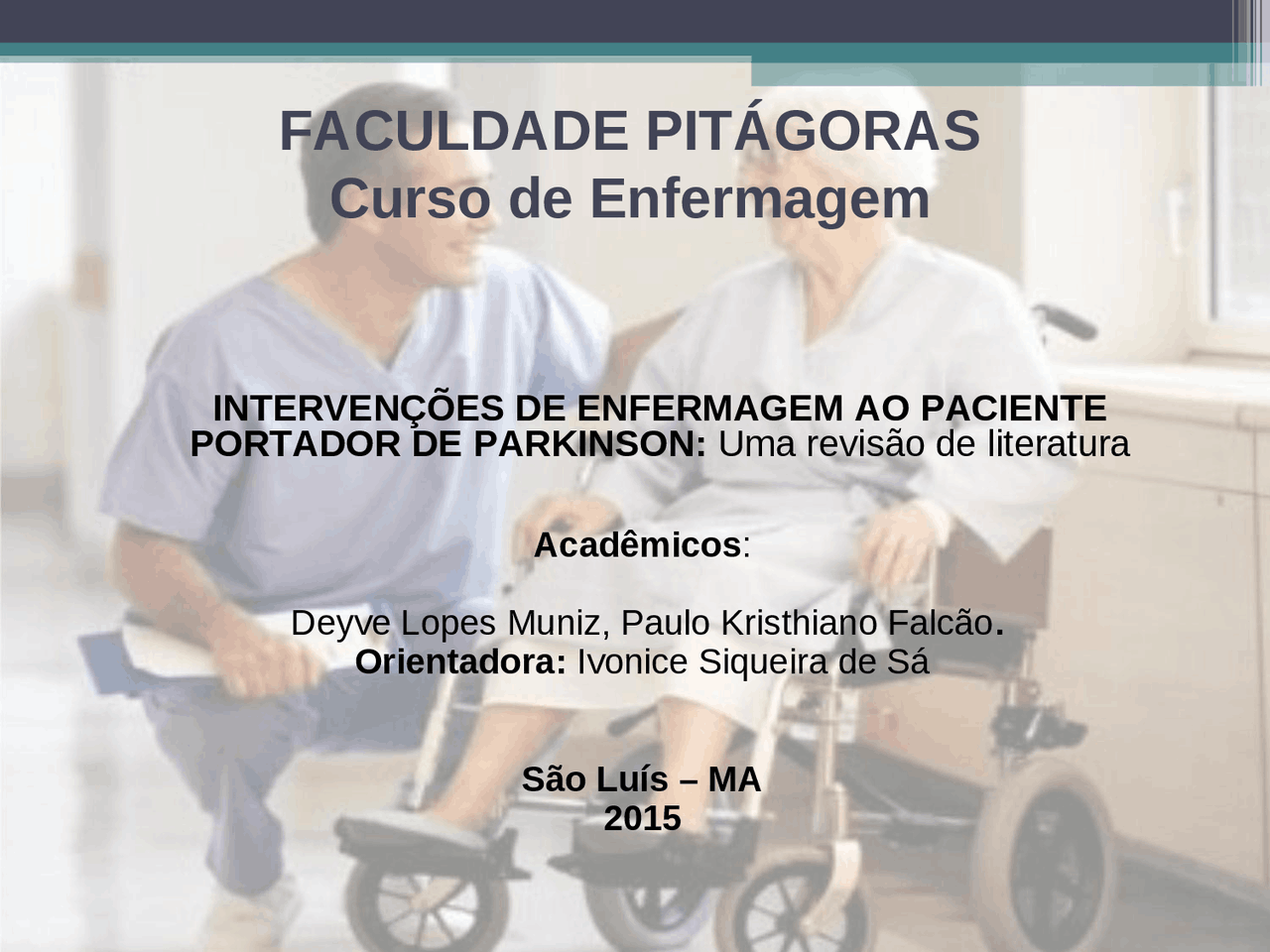 Slide de defesa - modelo de slide para defesa de TCC | Docsity