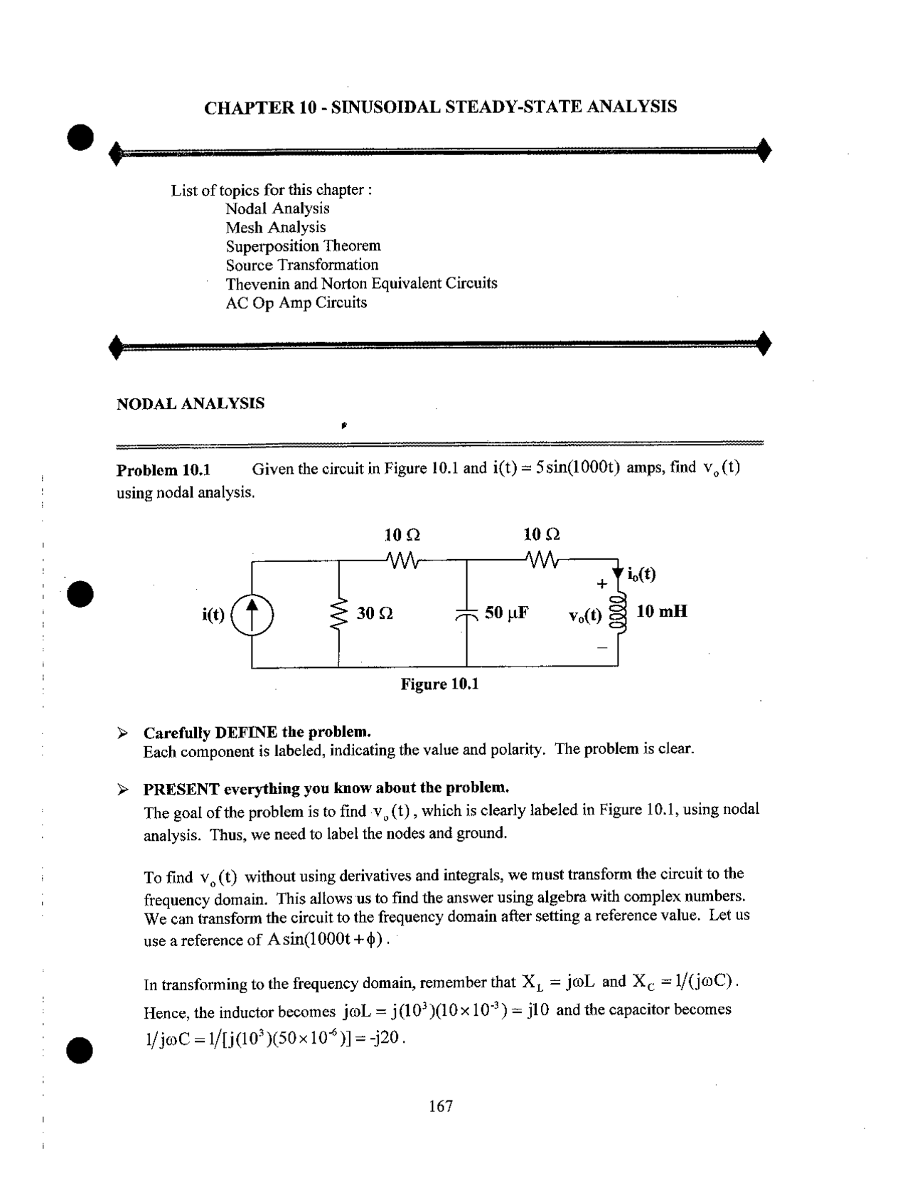 Sadiku 5ª Eos E Extras Chapter 10 Sinusoidal Steady State Analysis