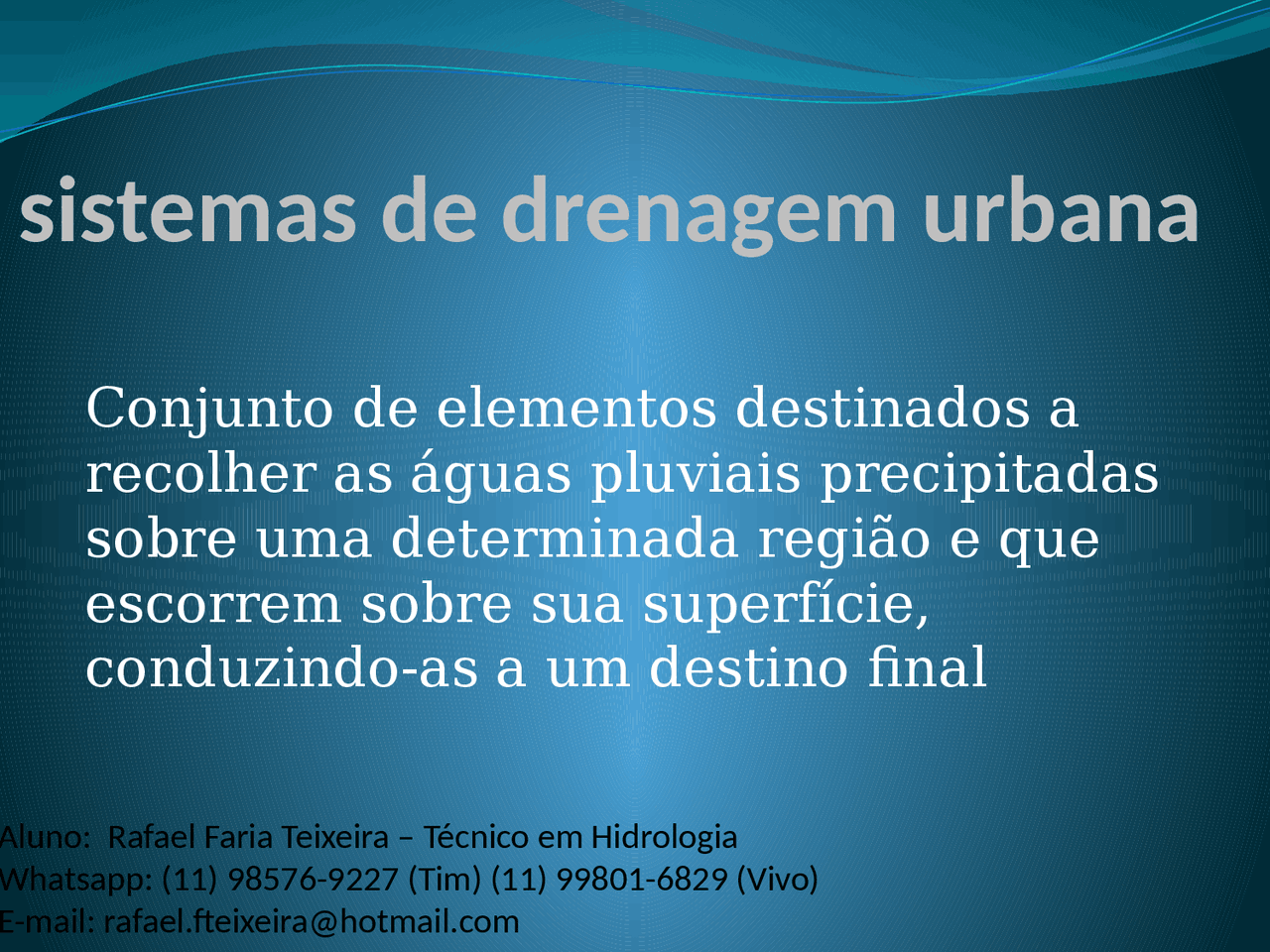 Sistemas De Drenagem Urbana Sistemas De Drenagem Urbana Docsity
