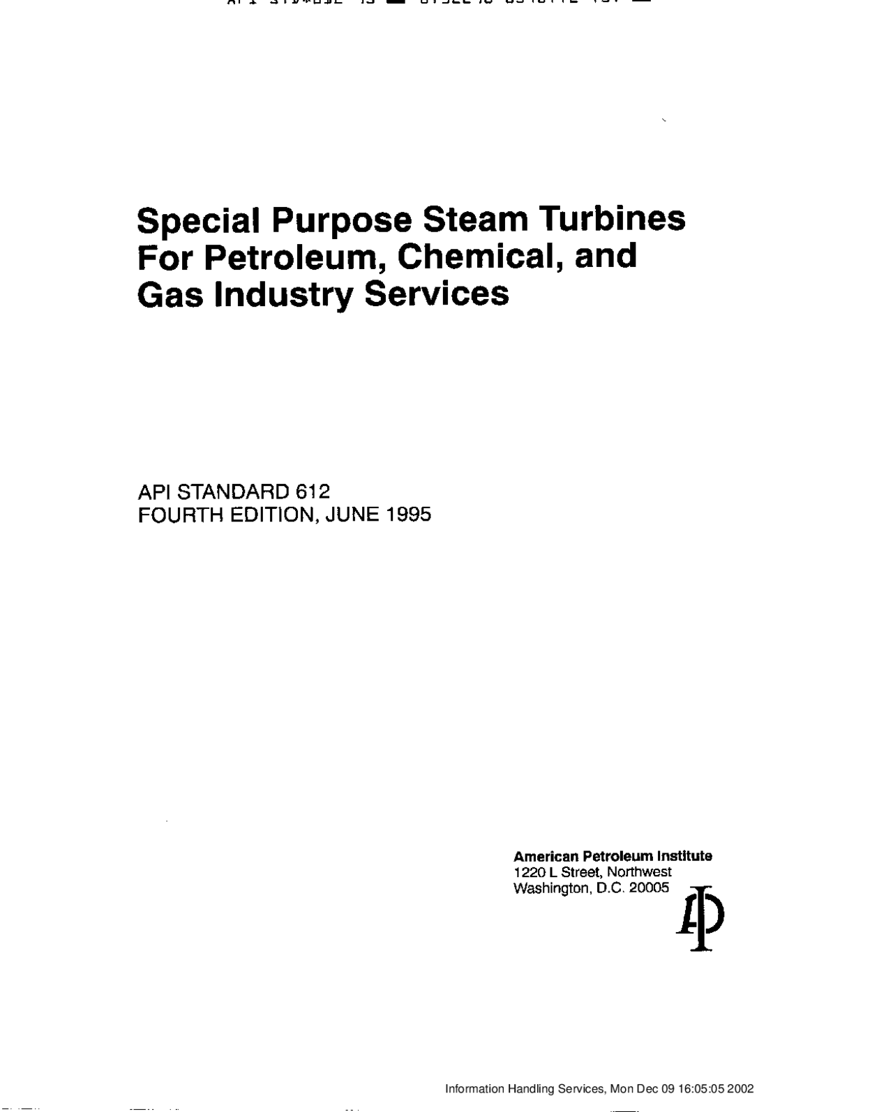 API 612 Turbinas - Turbinas engenharia mecanica - Docsity