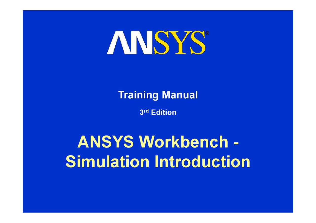 Apostila Ansys Training Simulação Computacional Análise Numérica