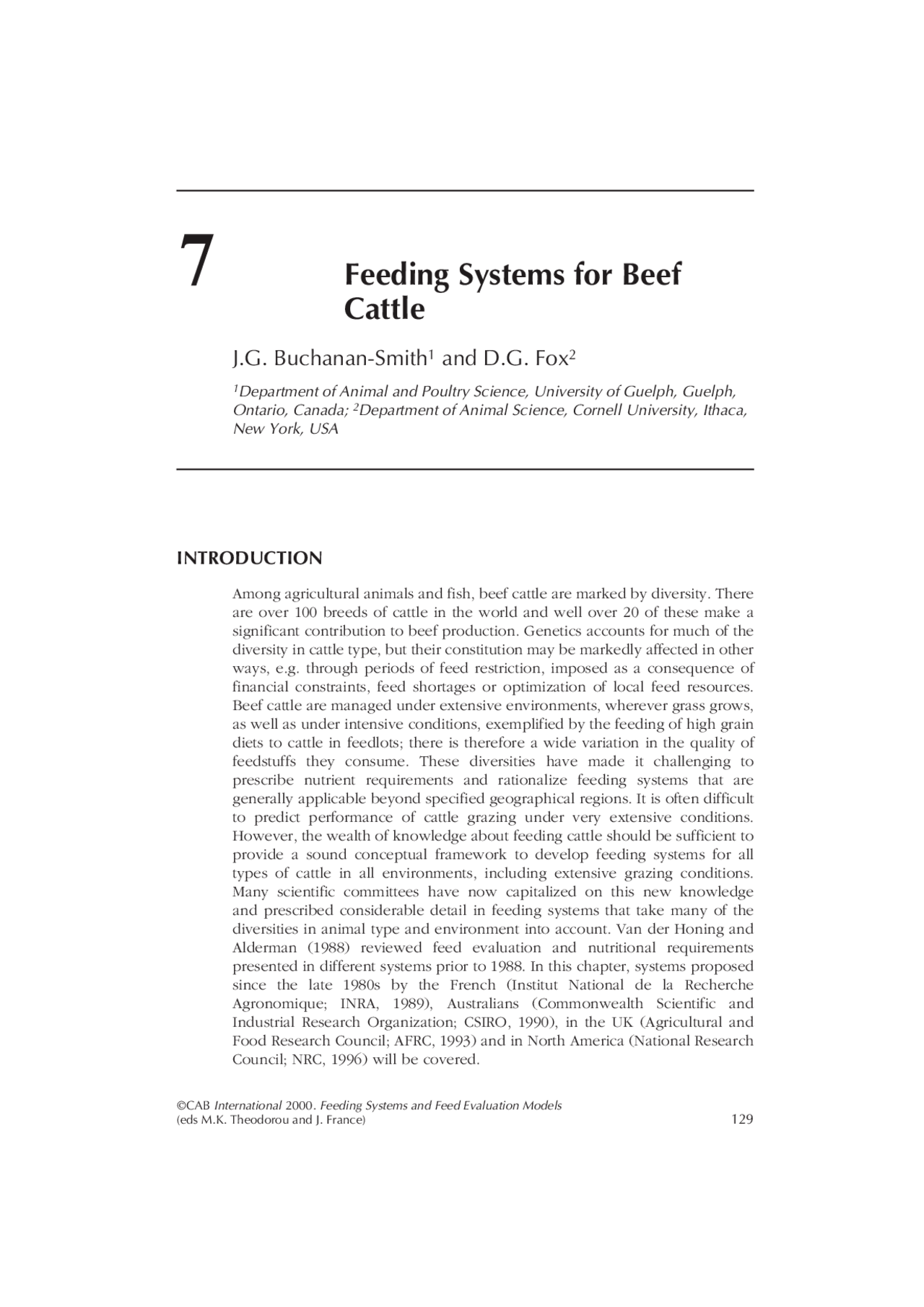 Feeding Systems and Feed Evaluation Models - capitulo 07 - Sistema de ...