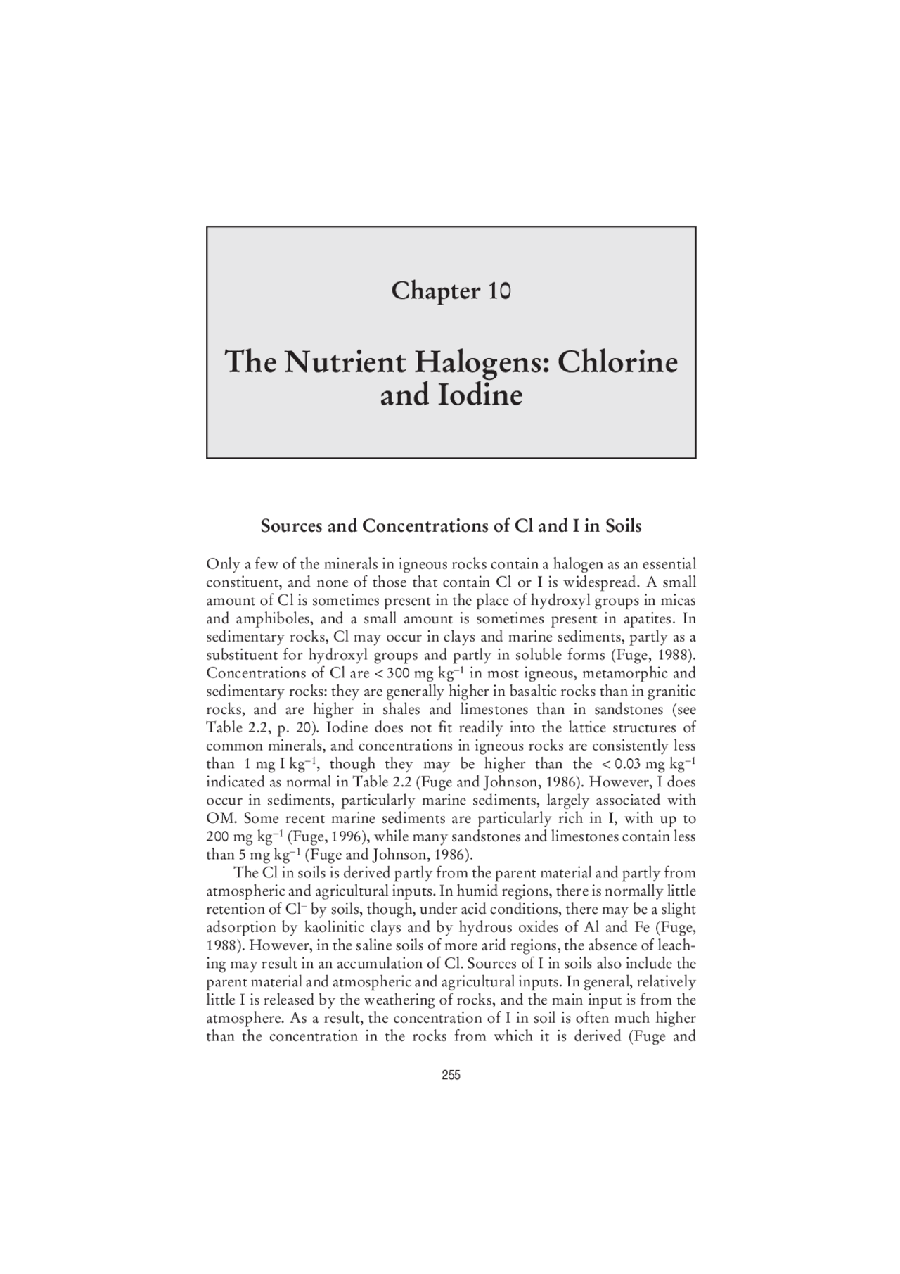 Nutrient E...ationships - 10 the nutrient halogens - chlorine and ...