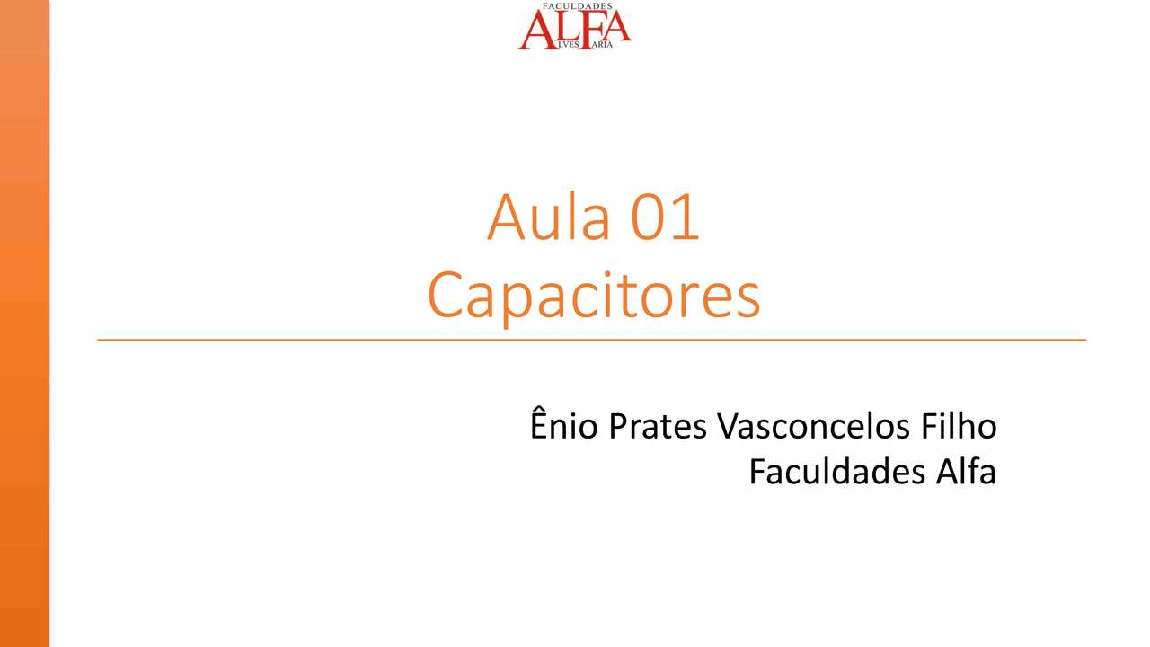 Analise De Transitórios 01 0116 Capacitores Capacitores Docsity
