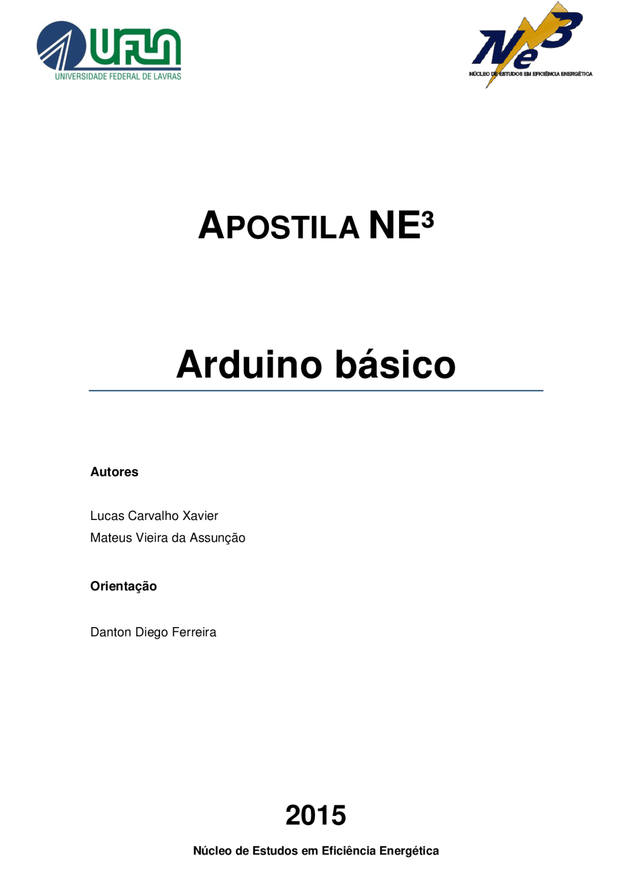 Apostila Ne3 Arduino Básico Apostila Utilizada No Minicurso De