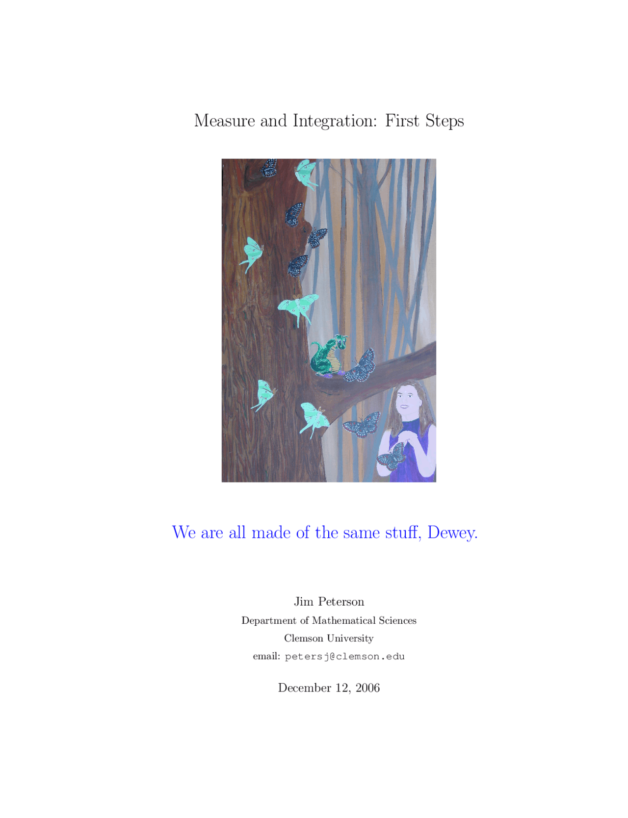 Measure and Integration - First Steps - Measure and Integration - First ...