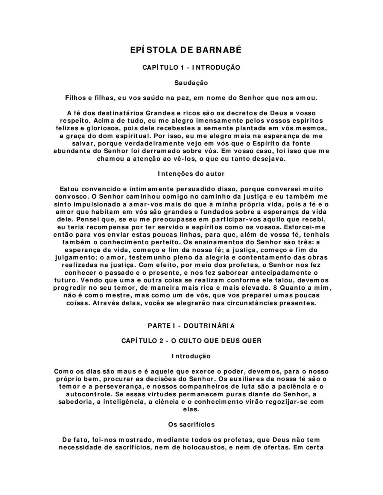 Epistola de barnabe - livro apócrifo, livro considerado não canônicos ...