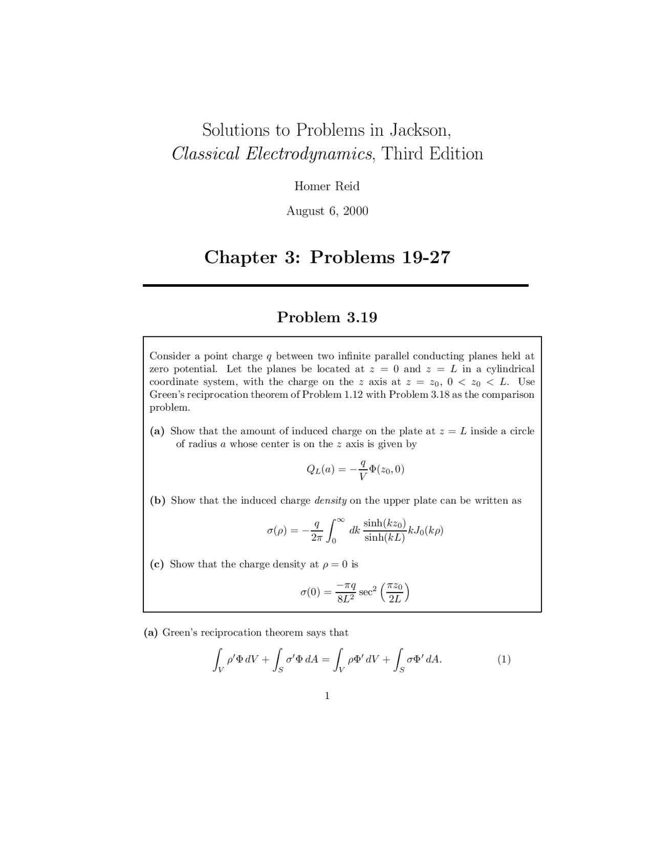 Jackson solutions - jack3c - Solução do jackson - Docsity
