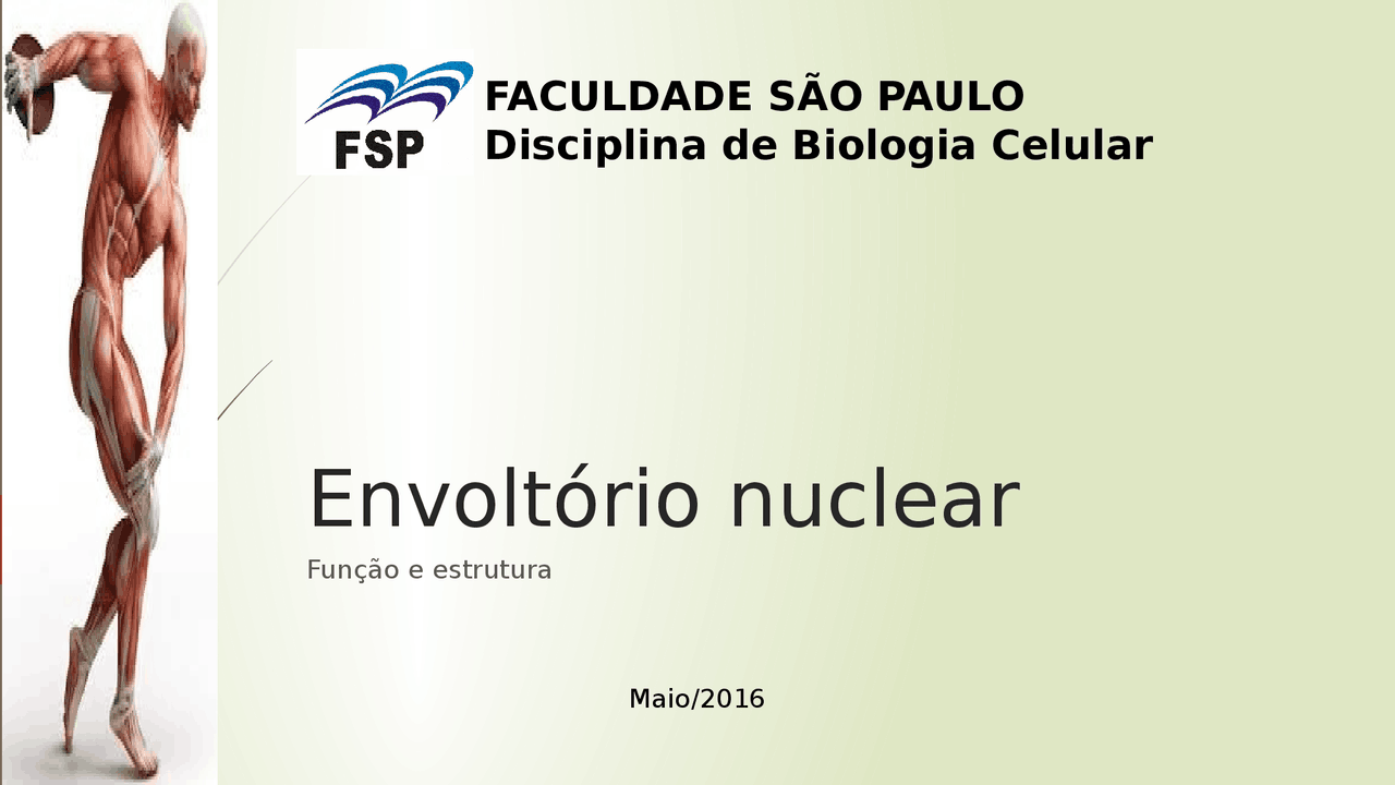 Envoltório nuclear aula para ser aplicada - Envoltório nuclear | Docsity