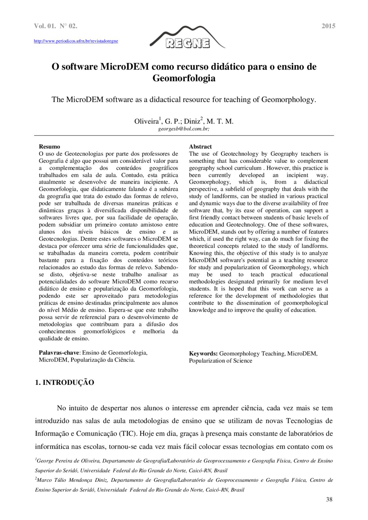 O software MicroDEM como recurso didático para o ensino de ...