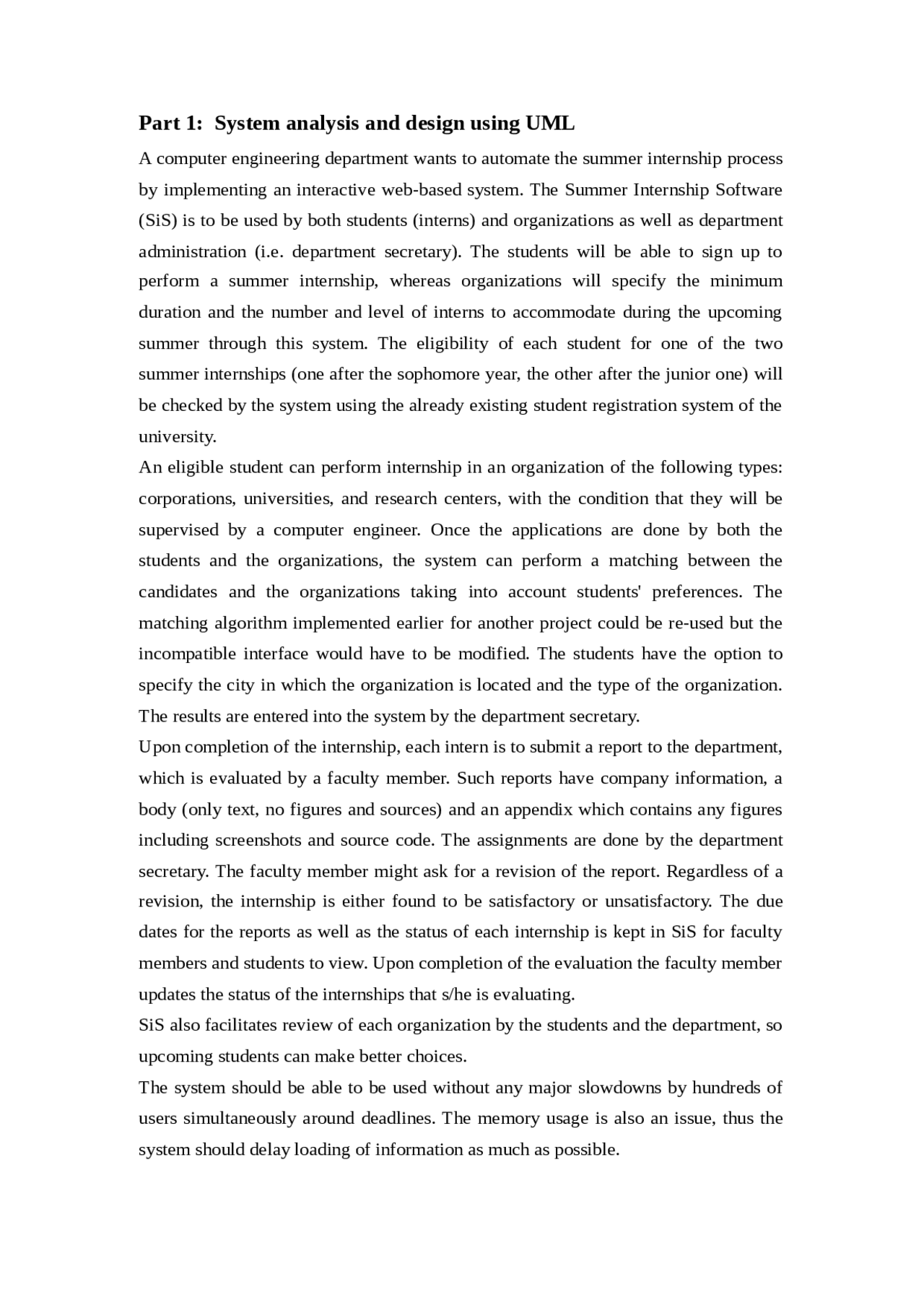 Final Report Exercicios De Uml Docsity