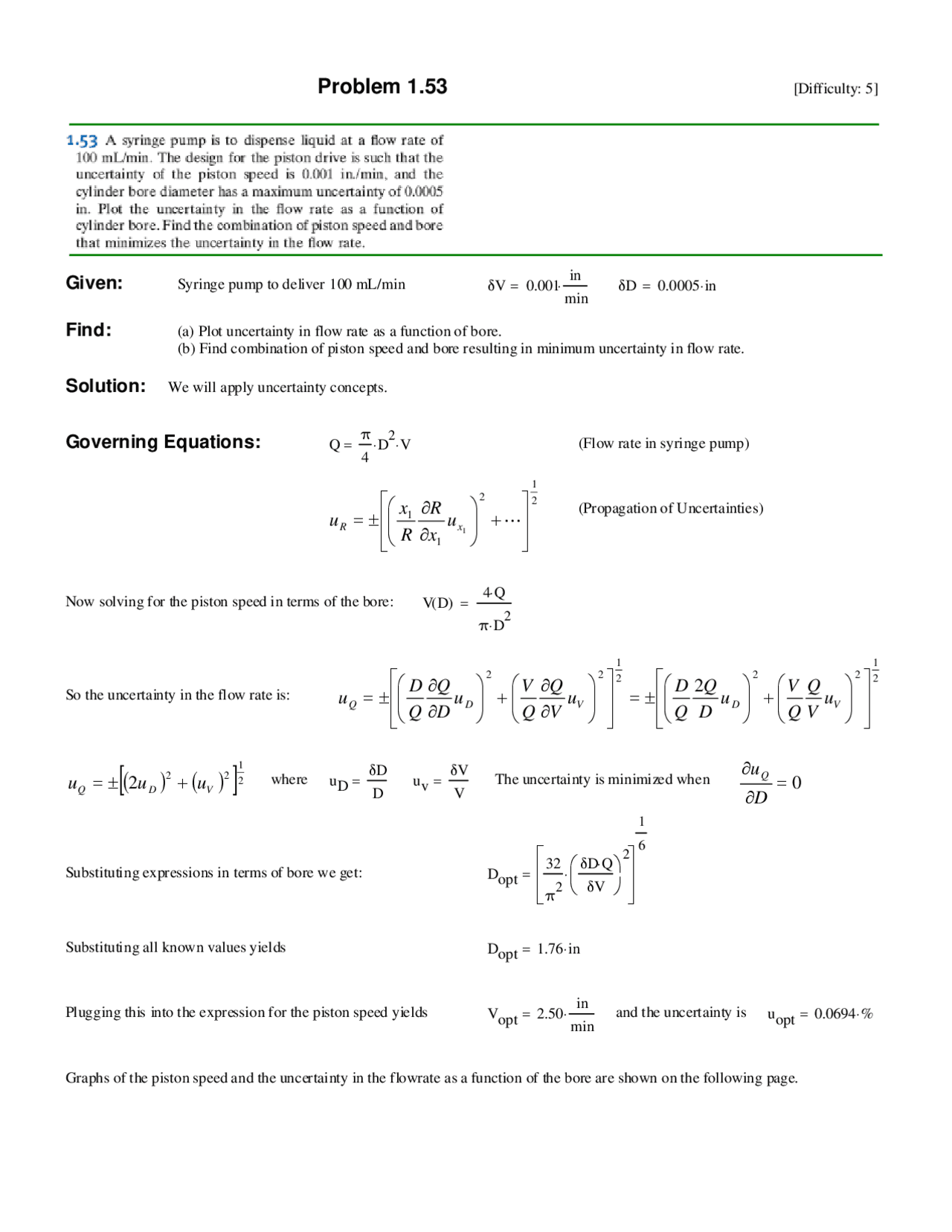 Solution Fluid-Mechanics-8th-Fox - problem 1.53 - Hidrodinamica - Docsity