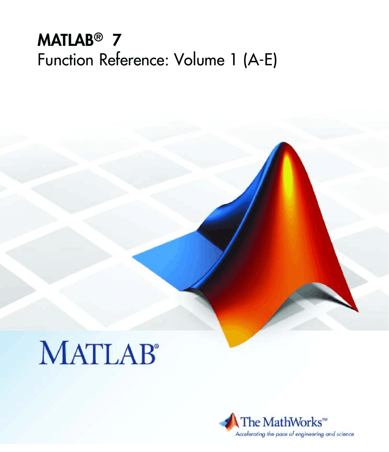 Mathworks Documentation Matlab V7 Function References Mathworks 6920