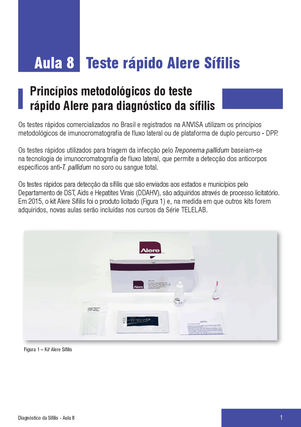 Sifilis - Manual Aula 8 Teste rápido Alere Sífilis - Sifilis - Manual ...