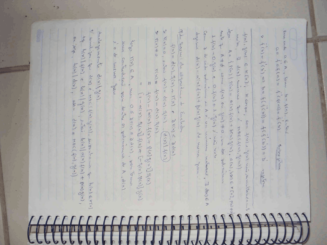 Álgebra Parte1 Pg9 Resumos E ExercÍcios Resolvidos Docsity