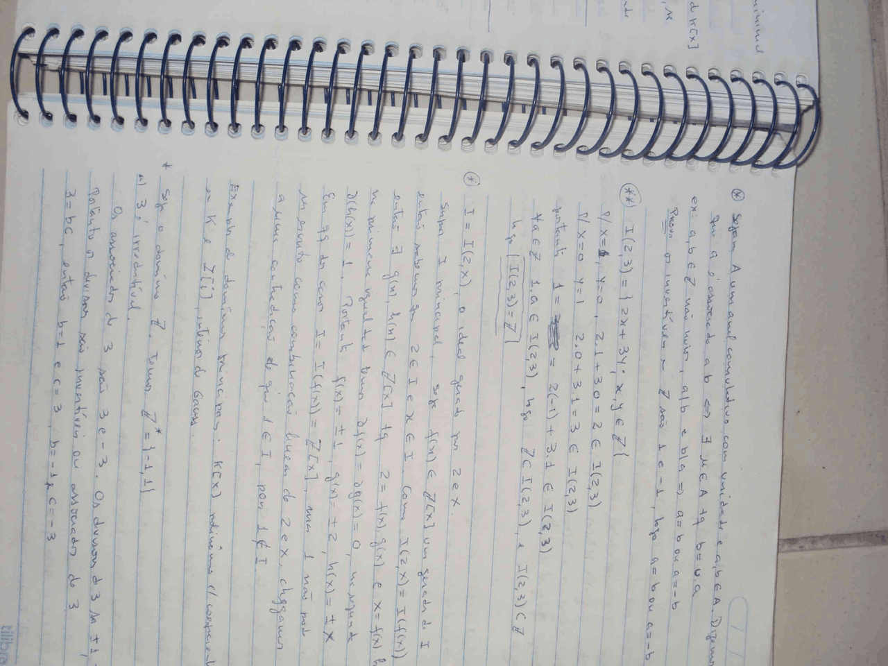 Álgebra Parte1 Pg6 Resumos E ExercÍcios Resolvidos Docsity