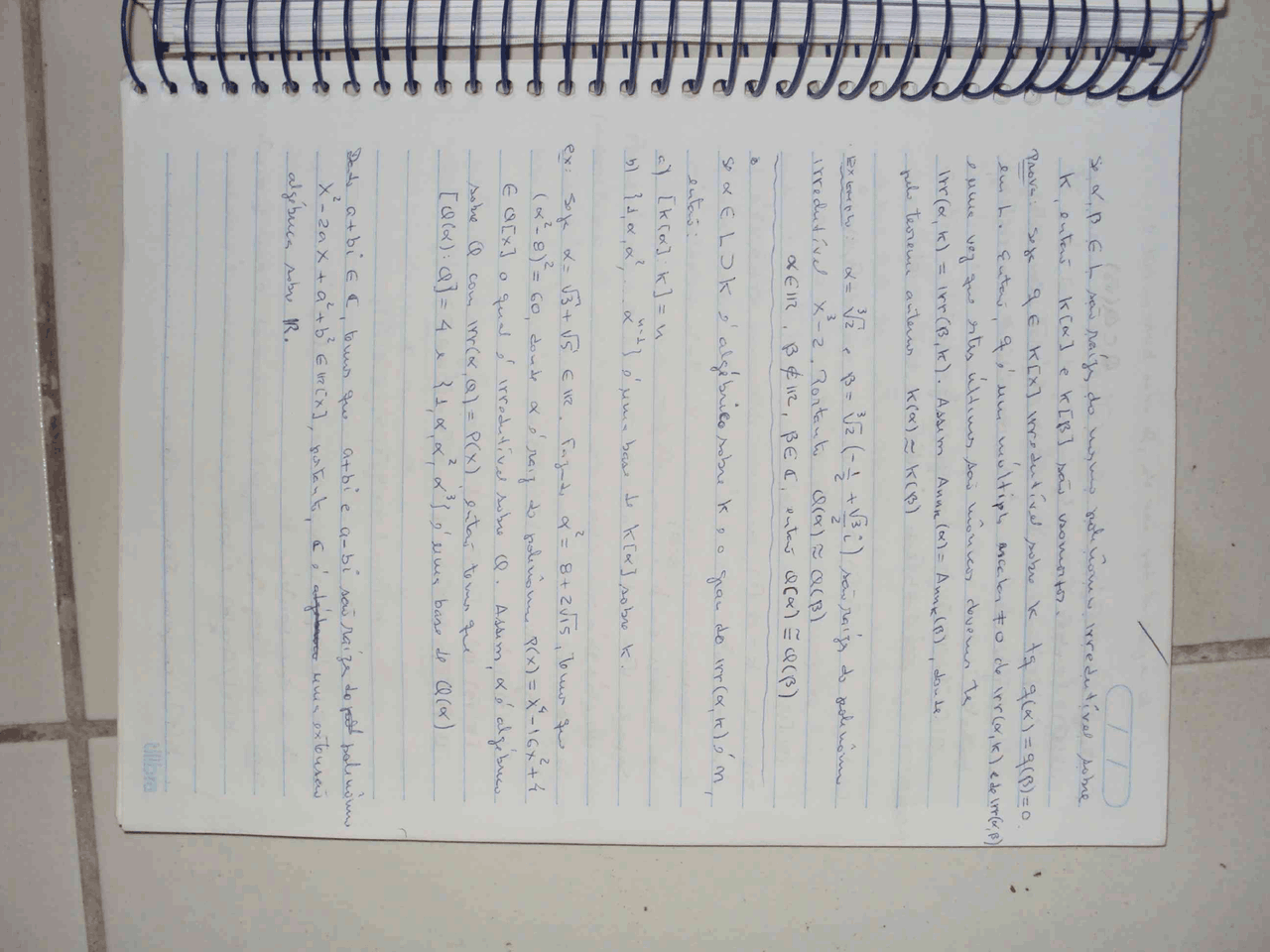 Álgebra Parte2 Pg35 Resumos E ExercÍcios Resolvidos Docsity