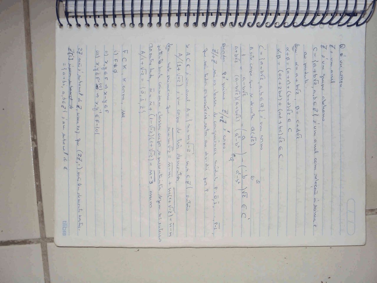Álgebra Parte1 Pg25 Resumos E ExercÍcios Resolvidos Docsity