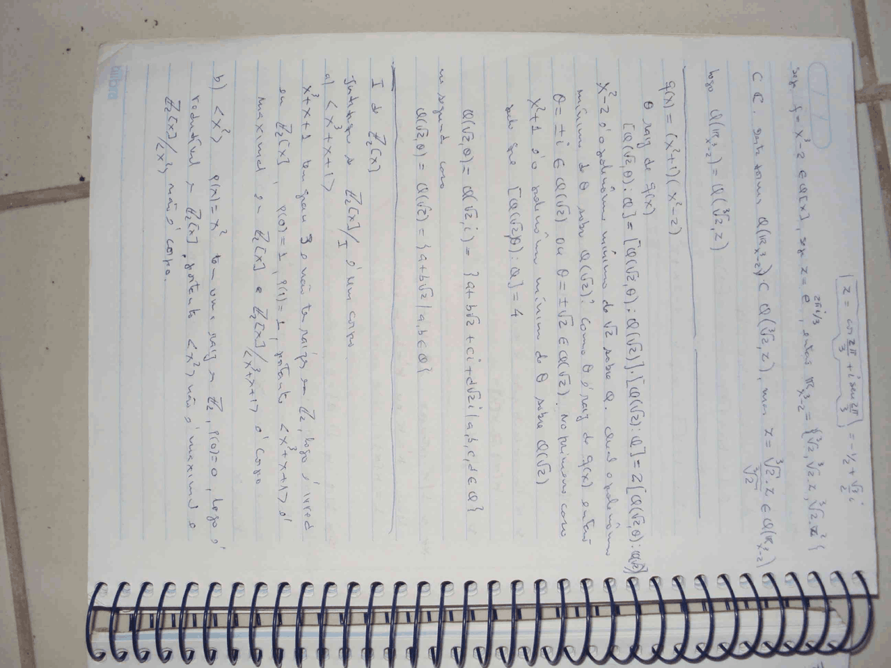 Álgebra Parte1 Pg21 Resumos E ExercÍcios Resolvidos Docsity