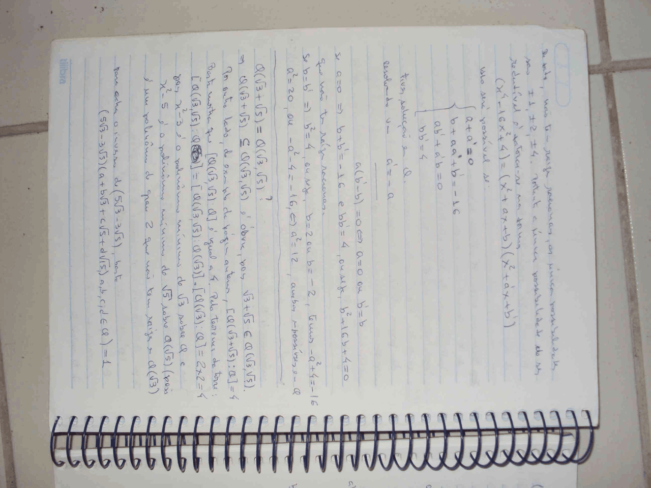 Álgebra Parte1 Pg30 Resumos E ExercÍcios Resolvidos Docsity