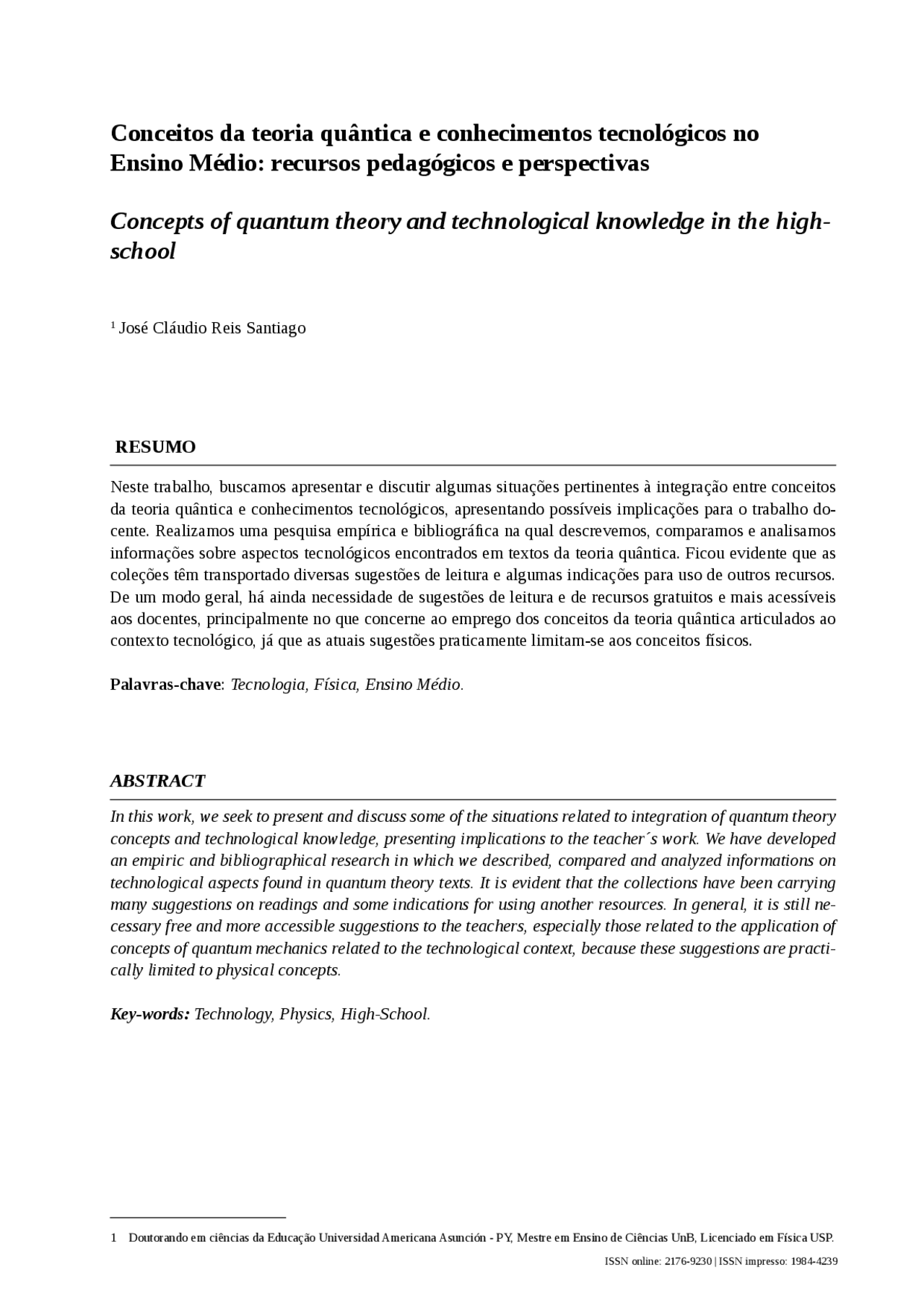 Textos Tecnológicos - José Cláudio R. Santiago - A tecnologia e seus ...
