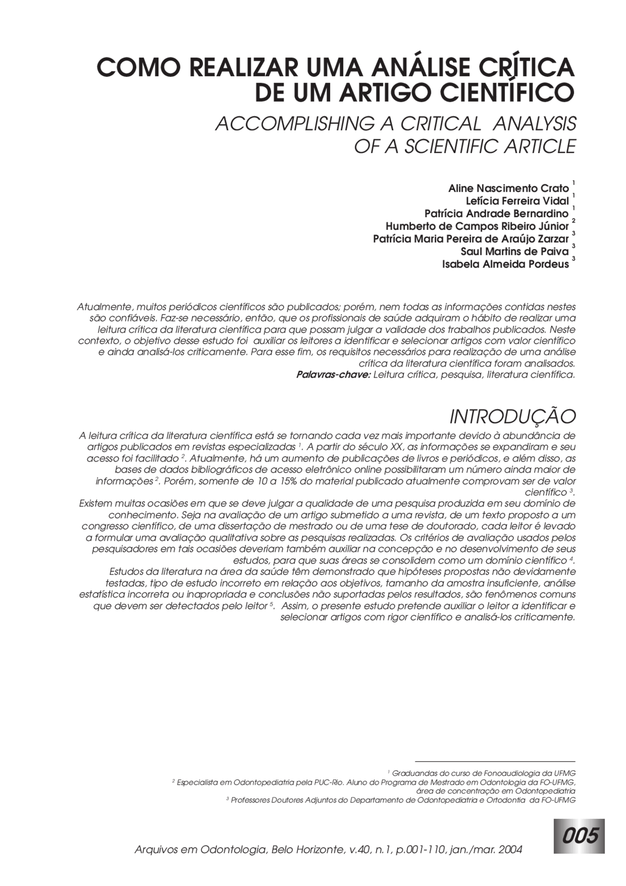 Como realizar uma an lise cr tica de artigo - Metodologia da pesquisa ...