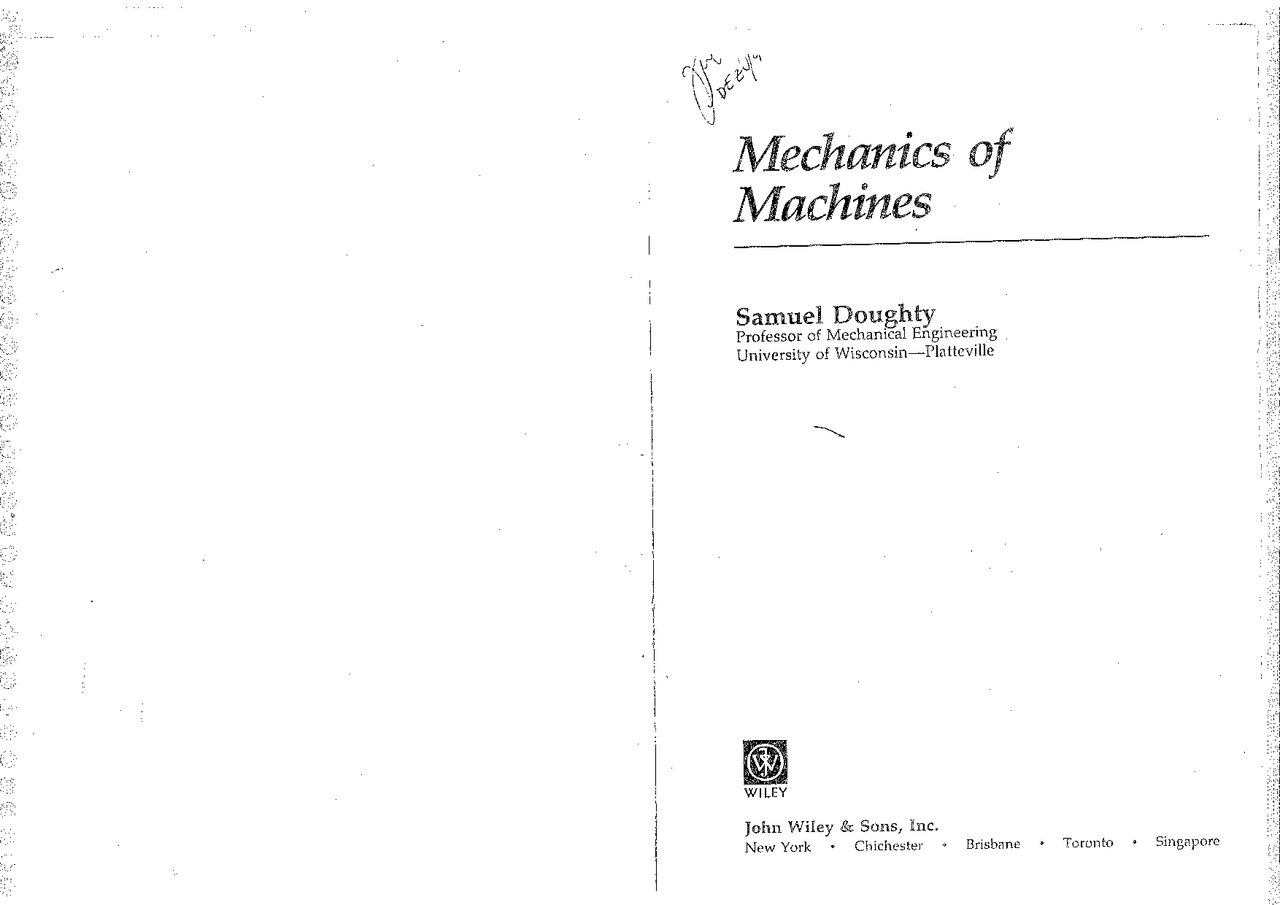 Mechanics - of - Machines - Samuel - Doughty - Livro de mecanismos ...