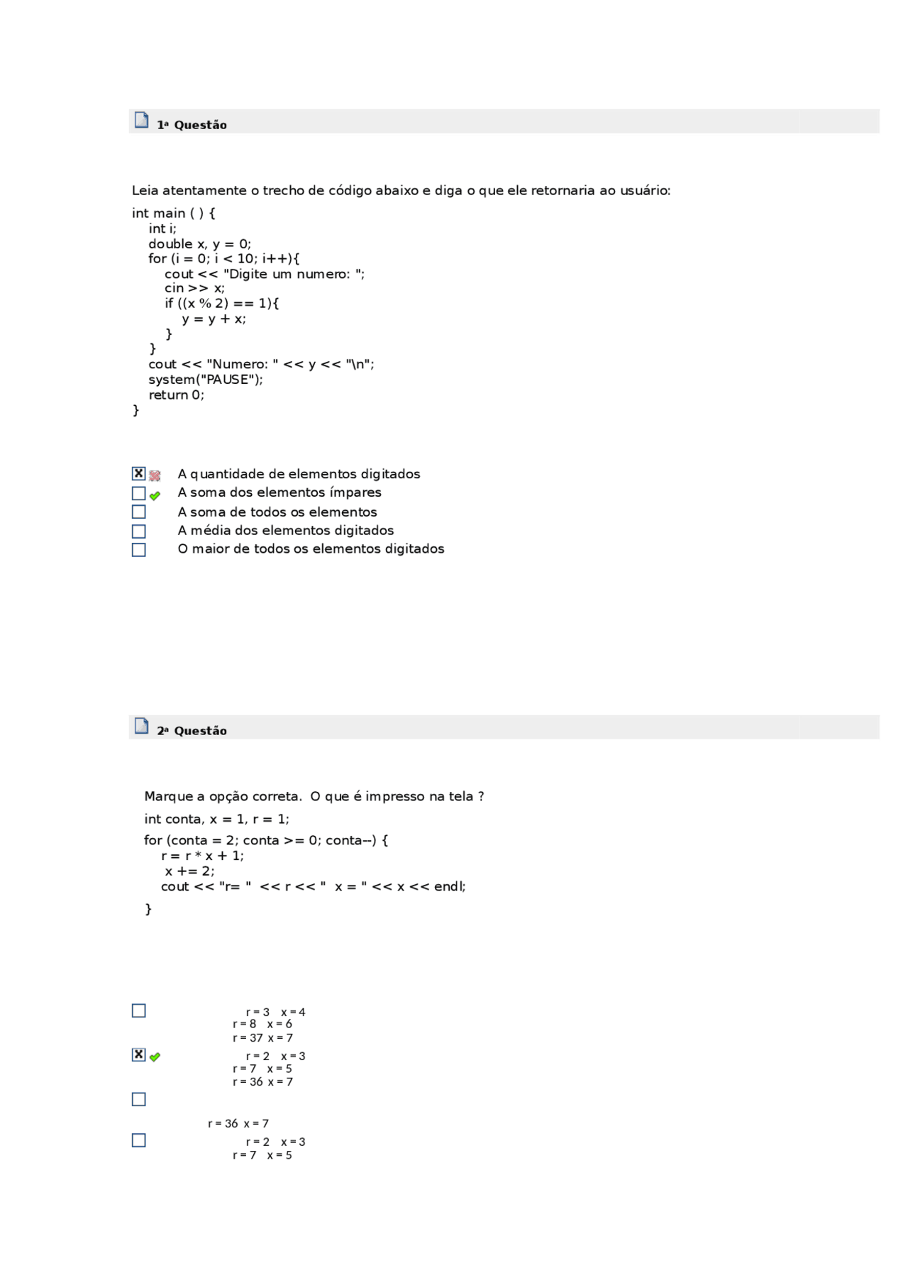 7 Aula Algoritimos Exercícios Algoritimos Docsity
