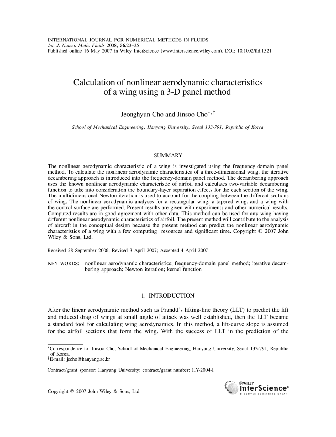 3D panel method aplicado em caracteristicas não lineares - 3D panel ...