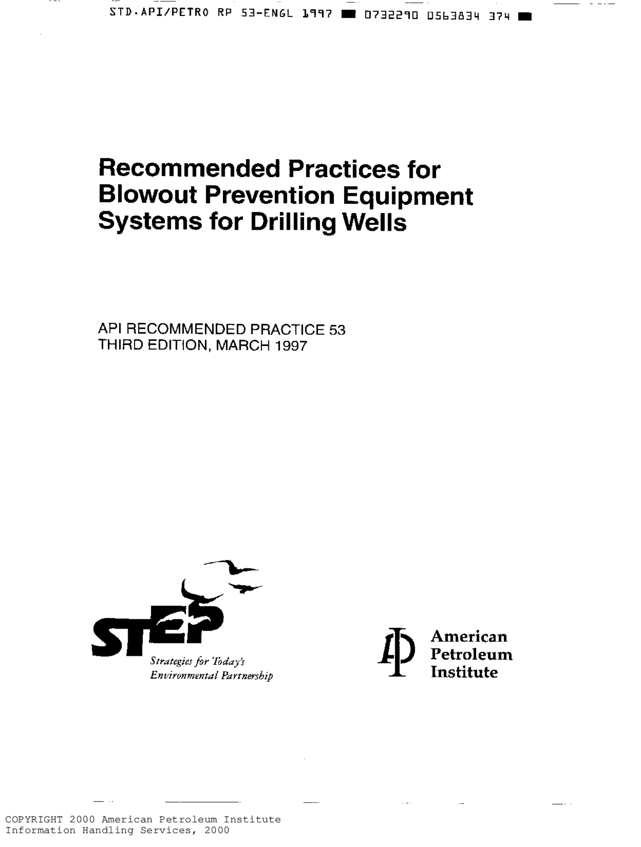 API-53-Blowout Prevention Equipment Systems for Drilling Wells Third ...