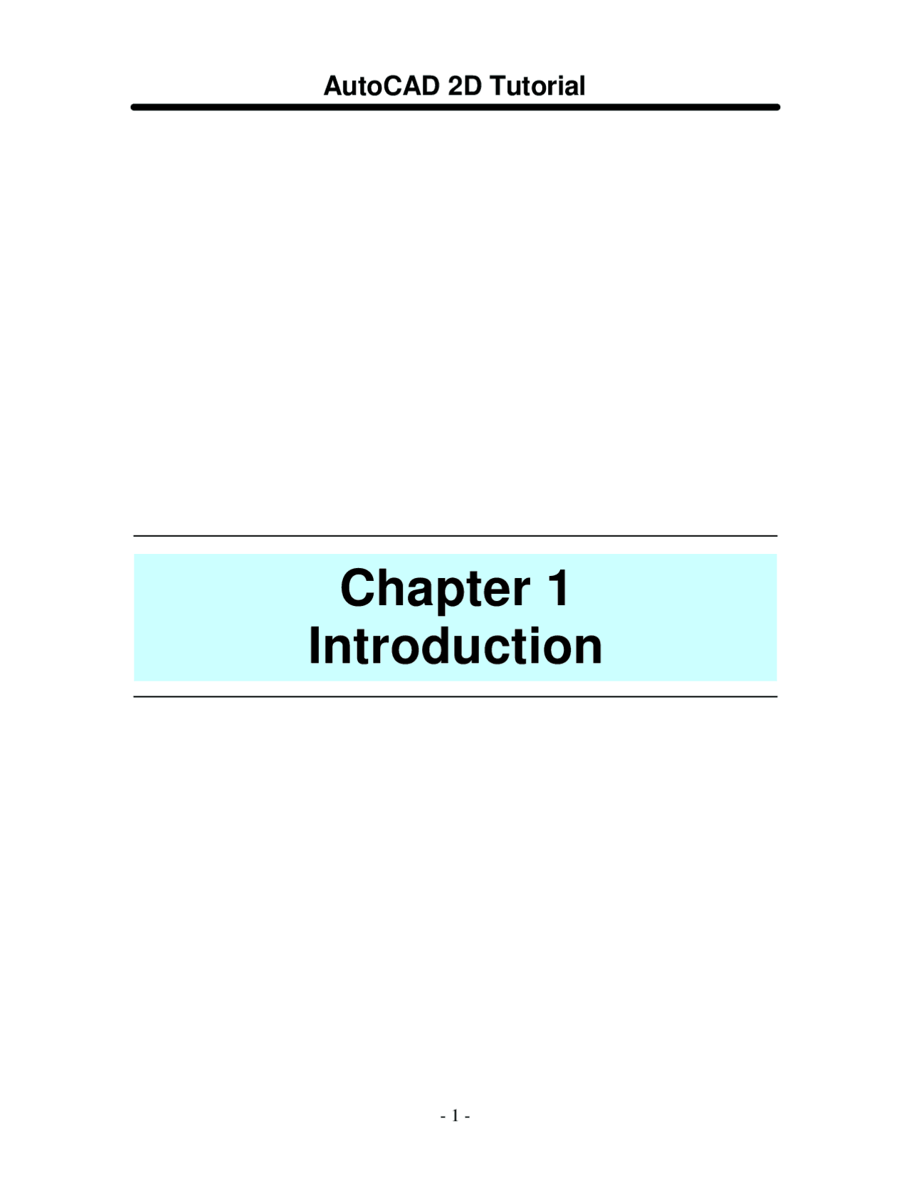 Chapter1 Introduction Desenhos Em Autocad Docsity
