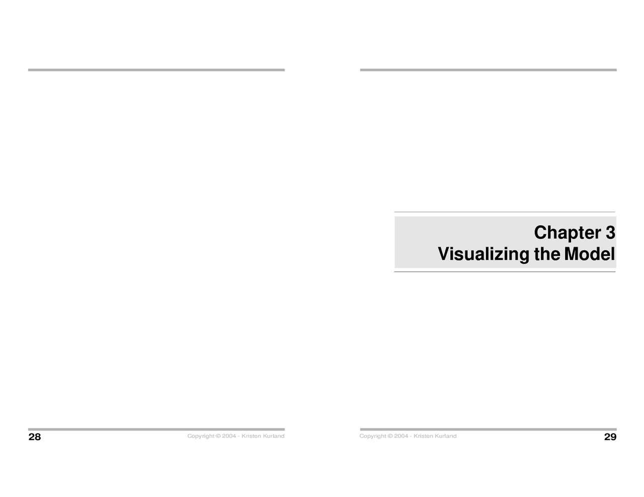 Chapter3 Visualizing the Model - Visualizing the Model - Docsity