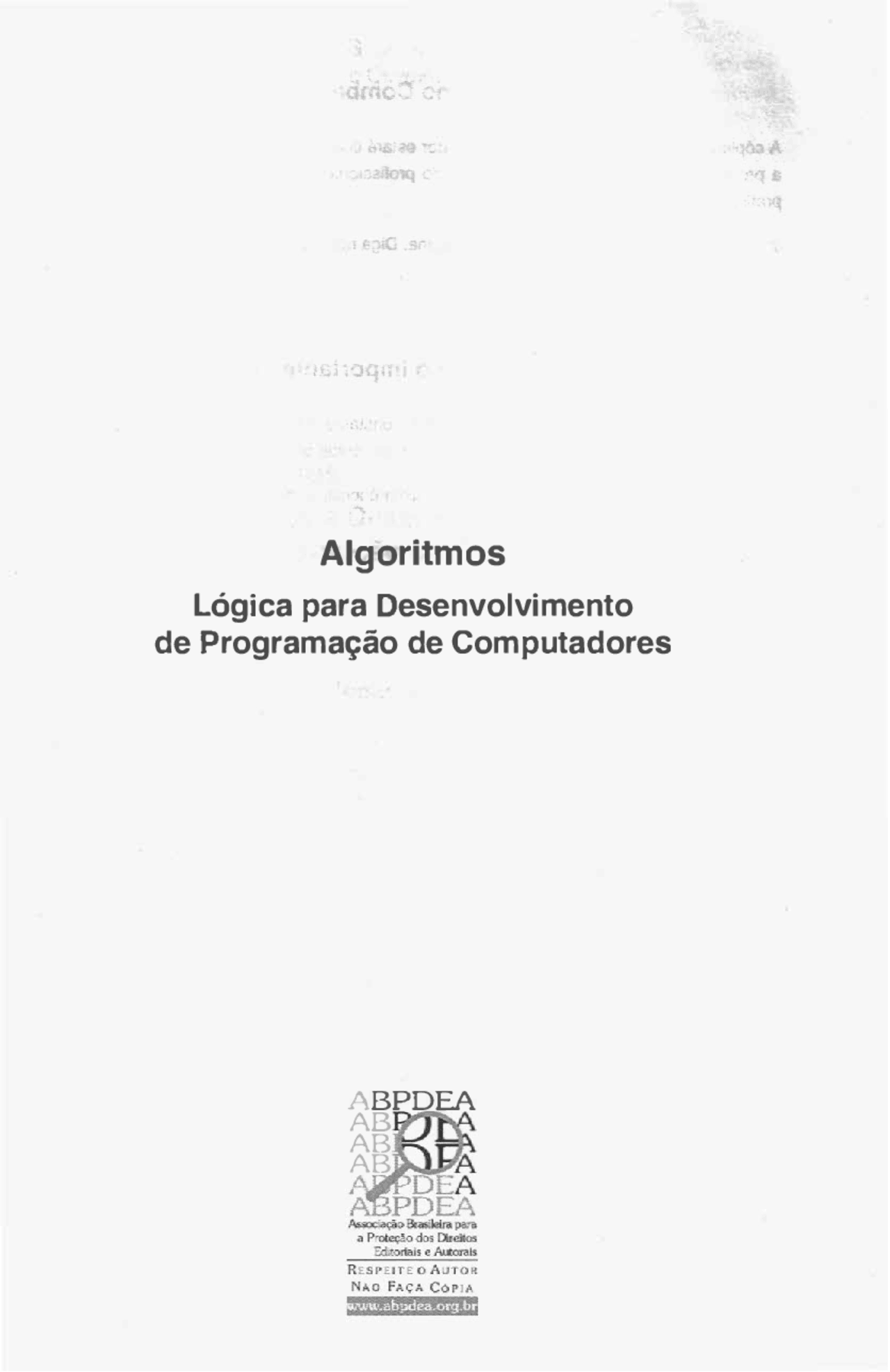 Algoritmos Lógica Para Desenvolvimento De Programação De Computadores