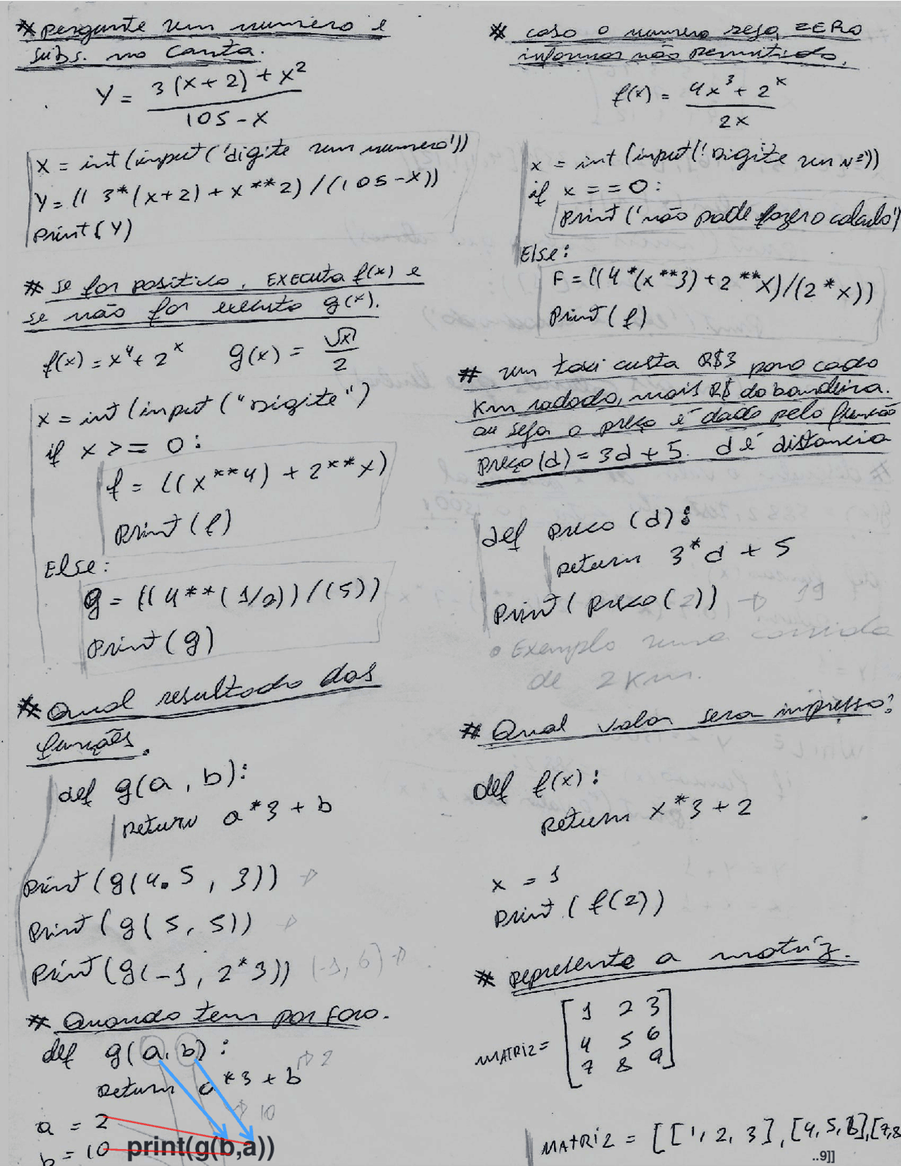 Python(Programas Simples) - lista com programas em python(podem conter erros) - Docsity